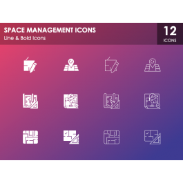 Space Management Icons for PowerPoint and Google Slides - PPT Slides