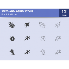Speed And Agility Icons for PowerPoint and Google Slides - PPT Slides