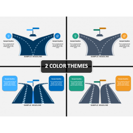 Splitting Path PowerPoint and Google Slides Template - PPT Slides