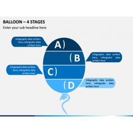 Balloon – 4 Stages PowerPoint
