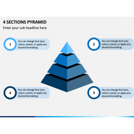 PowerPoint 4 Sections Pyramid