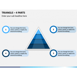 PowerPoint Triangle – 4 Parts