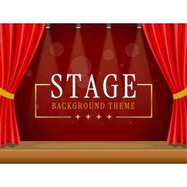 Free - Stage Background Presentation Theme for PowerPoint and Google Slides