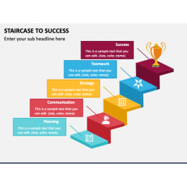 Staircase To Success PowerPoint and Google Slides Template - PPT Slides