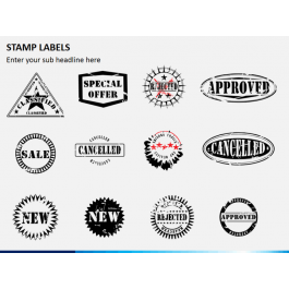 Stamp Labels PowerPoint and Google Slides Template - PPT Slides