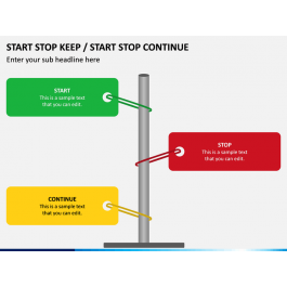 Start Stop Keep PowerPoint and Google Slides Template - PPT Slides
