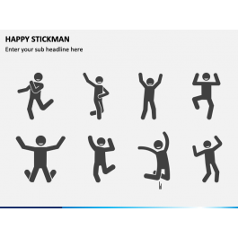 Happy Stick Man Free Vectors | Stick Figure Happy Frolic