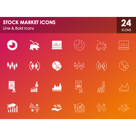 Stock Market Icons for PowerPoint and Google Slides - PPT Slides