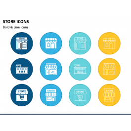 Store Icons for PowerPoint and Google Slides - PPT Slides