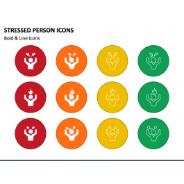 Stressed Person Icons for PowerPoint and Google Slides - PPT Slides