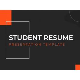 Free - Student Resume PowerPoint Template and Google Slides Theme