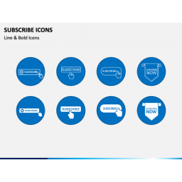Subscribe Icons for PowerPoint and Google Slides - PPT Slides