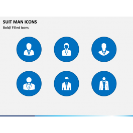 Suit Man Icons for PowerPoint and Google Slides - PPT Slides