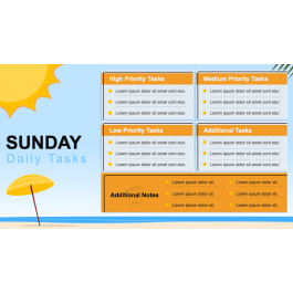 Free - Sunday Tasks PowerPoint and Google Slides Template - PPT Slides