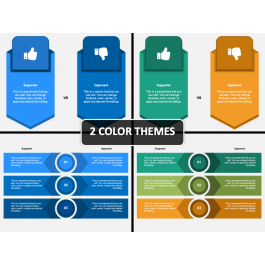 Supporter Vs Opponent PowerPoint and Google Slides Template - PPT Slides