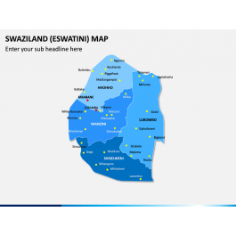 Swaziland (Eswatini) Map for PowerPoint and Google Slides - PPT Slides