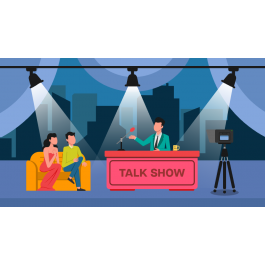 Talk Show PowerPoint and Google Slides Template - PPT Slides
