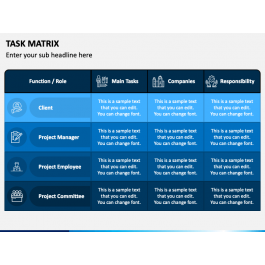 Task Matrix PowerPoint and Google Slides Template - PPT Slides