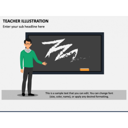 Teacher Illustration for PowerPoint and Google Slides - PPT Slides