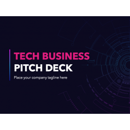 Tech Business Pitch Deck for PowerPoint and Google Slides - PPT Slides