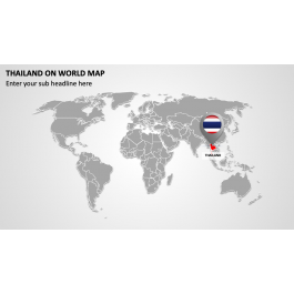 Free - Thailand on World Map for PowerPoint and Google Slides - PPT Slides