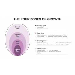 The Four Zones of Growth PowerPoint and Google Slides Template - PPT Slides