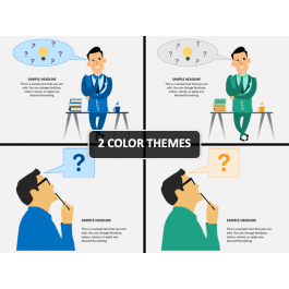 Thinking Man PowerPoint and Google Slides Template - PPT Slides
