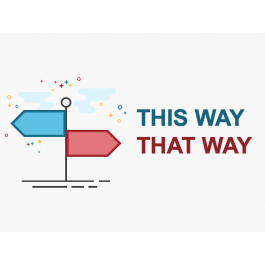This Way That Way PowerPoint Template and Google Slides Theme