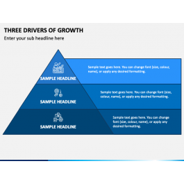 Three Drivers of Growth PowerPoint Template - PPT Slides
