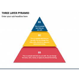 Three Layer Pyramid PowerPoint Template - PPT Slides