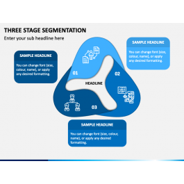 Three Stage Segmentation PowerPoint Template - PPT Slides