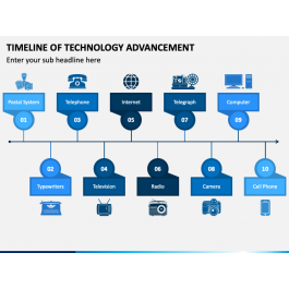 Timeline of Technology Advancement PowerPoint and Google Slides Template