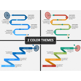 Timeline With Target PowerPoint and Google Slides Template - PPT Slides