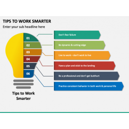 Tips to Work Smarter PowerPoint and Google Slides Template - PPT Slides