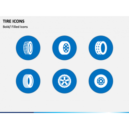 Tire Icons for PowerPoint and Google Slides - PPT Slides