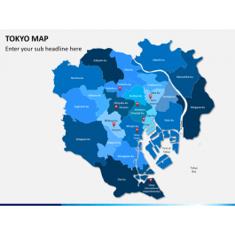 Tokyo Map for PowerPoint and Google Slides - PPT Slides