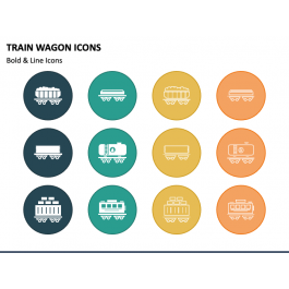 Train Wagon Icons for PowerPoint and Google Slides - PPT Slides