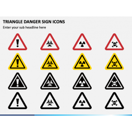 Triangle Danger Sign Icons for PowerPoint and Google Slides - PPT Slides