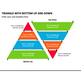 Triangle with Bottom up and Down PowerPoint Template - PPT Slides