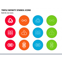 Triple Infinity Symbol Icons for PowerPoint and Google Slides - PPT Slides