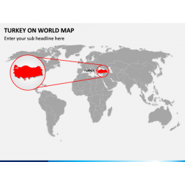 PowerPoint Turkey on World Map
