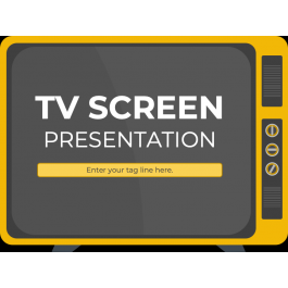 Free - TV Screen PowerPoint Template and Google Slides Theme