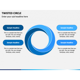 Twisted Circle PowerPoint Template - PPT Slides