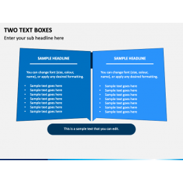 Two Text Boxes PowerPoint Template - PPT Slides