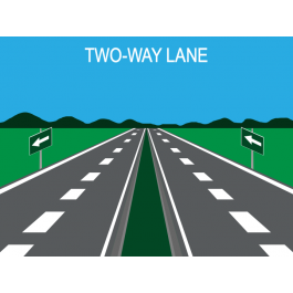Two-Way Lane for PowerPoint and Google Slides - PPT Slides