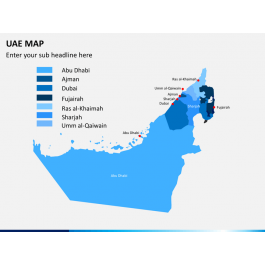 UAE Map for PowerPoint and Google Slides - PPT Slides