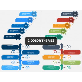 Upward Timeline PowerPoint and Google Slides Template - PPT Slides