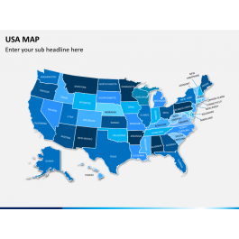USA Map for PowerPoint and Google Slides - United States Map PPT