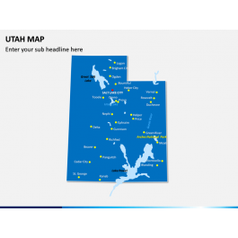 Utah Map for PowerPoint and Google Slides - PPT Slides