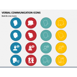 Verbal Communication Icons for PowerPoint and Google Slides - PPT Slides